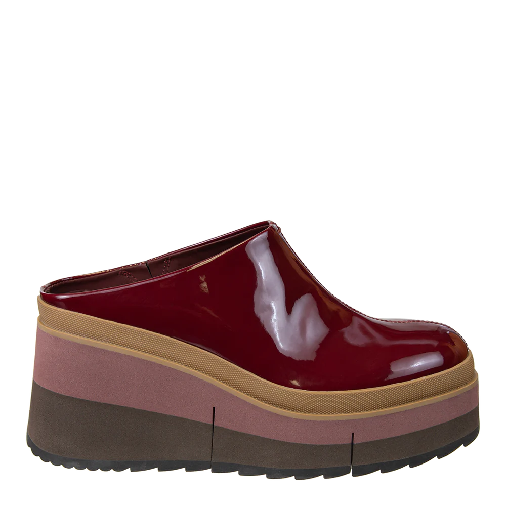 NAKED FEET - COACH in DEEP RED Platform Clogs – Pumps Boutique